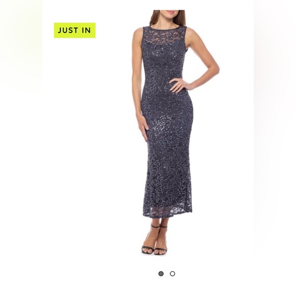 MARINA | Dresses | Marina Dark Blue Formal Dress Lace And Sequins Xxl ...